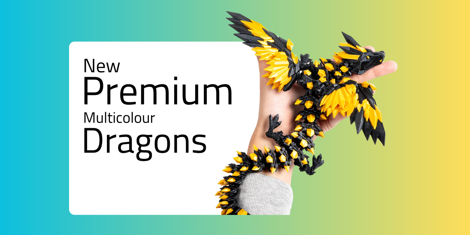 3D Printed Dragons | Fidget Toys | Fully Articulated – Turtle Creations