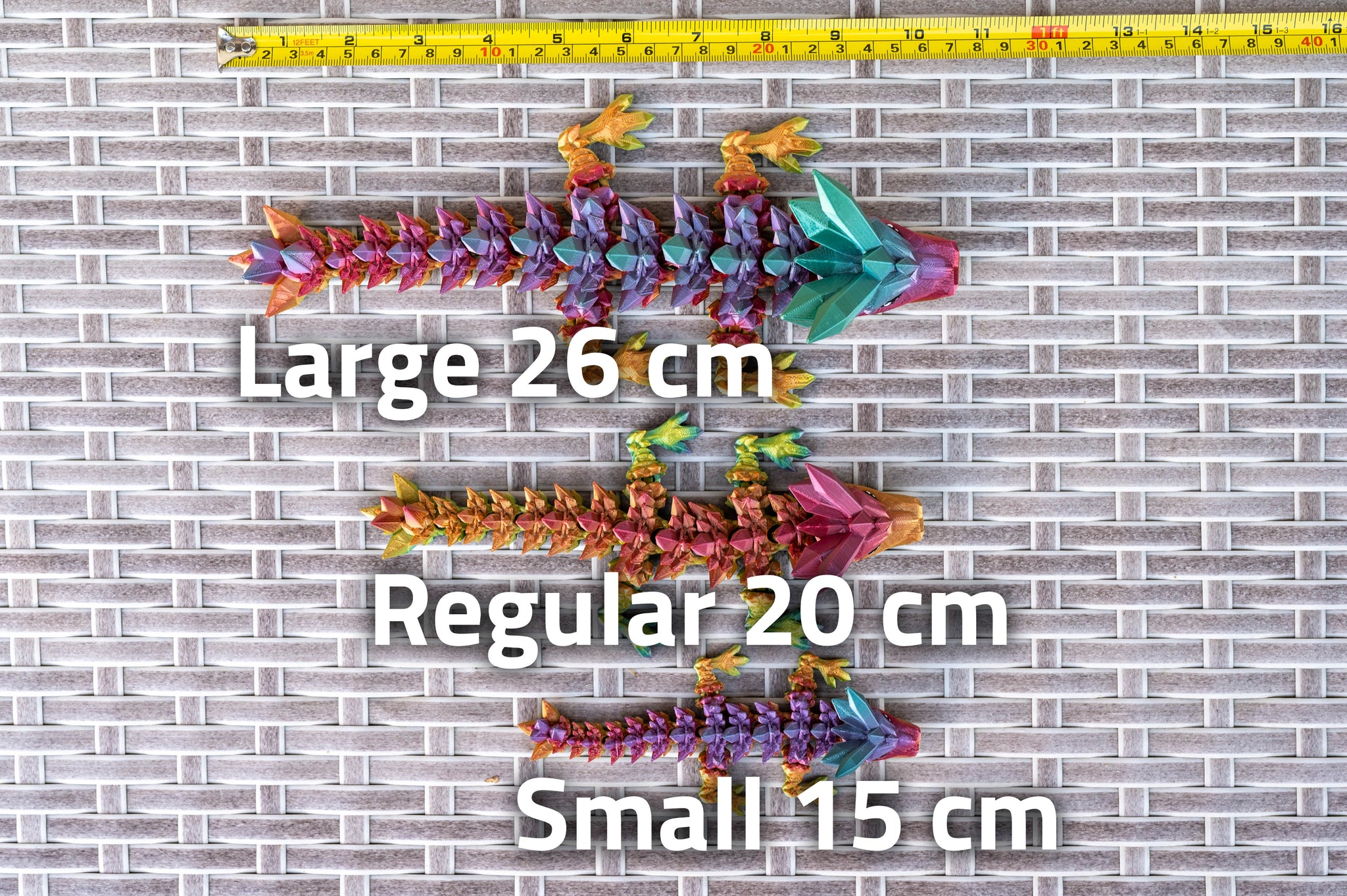 Baby Crystal Dragon | Fully Articulated | 3D Printed – Turtle Creations